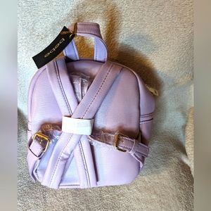 bebe | Bags | Bebe Mini Backpack In Lavender Soft Faux Leather With ...